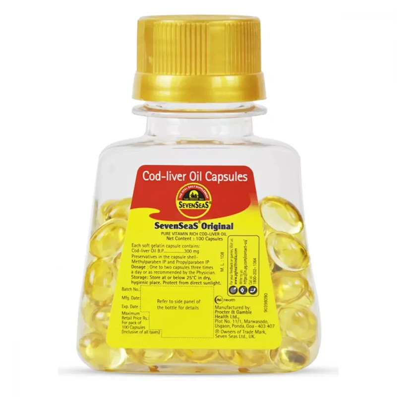 Seven Seas Original Cod Liver Oil Capsule 100 Count | eBay