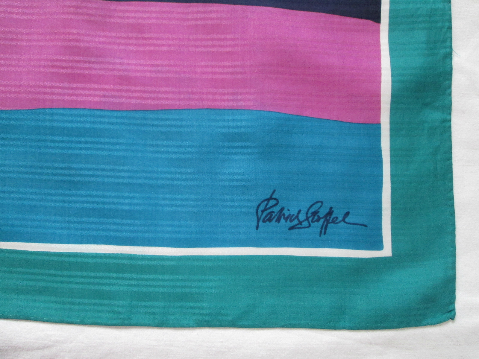 -AUTHENTIQUE Foulard PATRICK STOFFEL 100% soie TBEG vintage Scarf | eBay