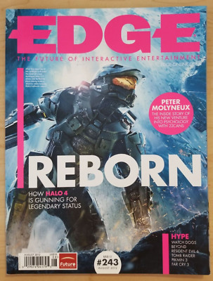 Edge #243 (Aug 2012, UK gaming magazine) Halo 4 cover, Resident Evil 6 ...