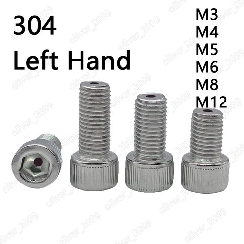 Left Hand Thread 304 Stainless Steel Hex Socket Head Cap Hollow Screws ...