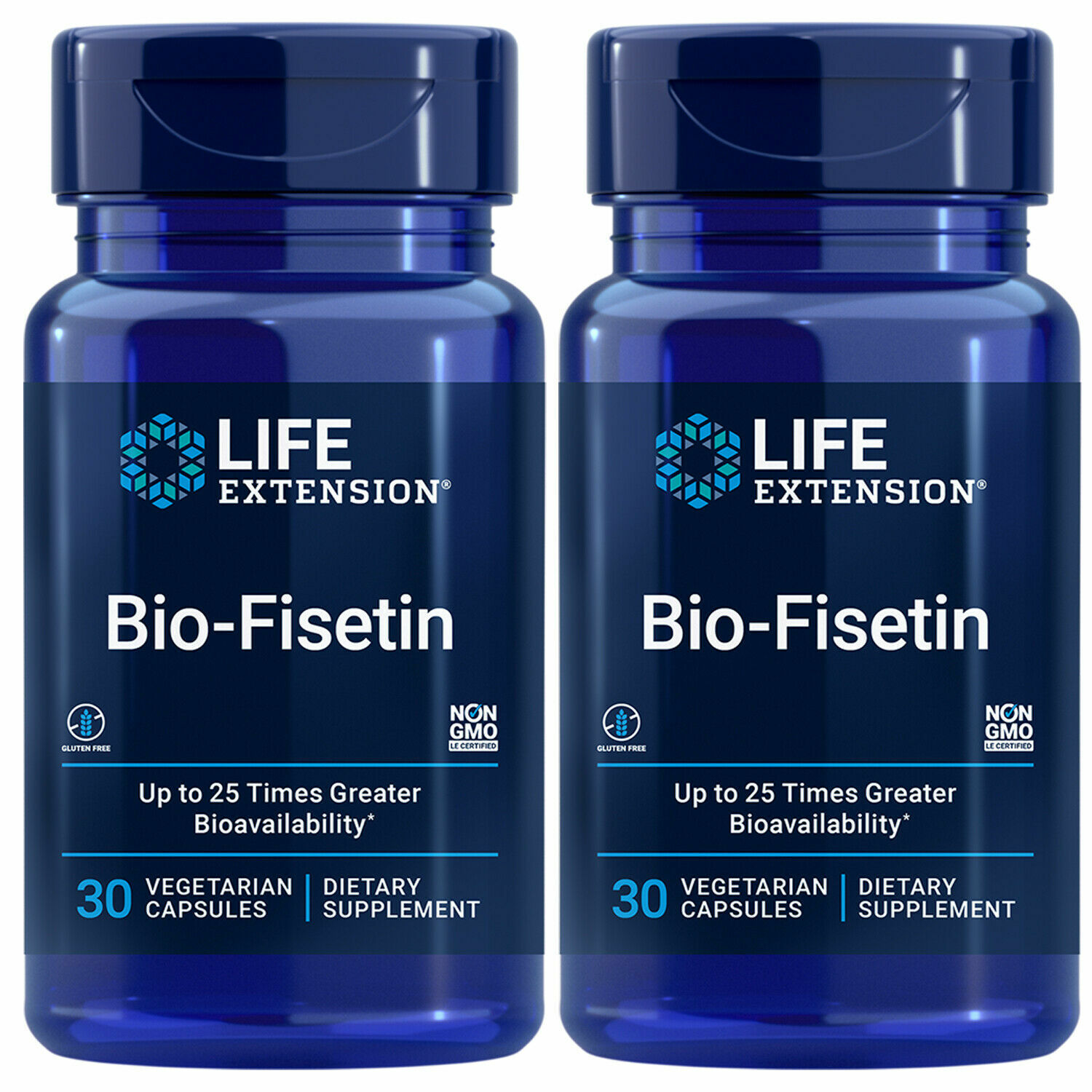 Life Extension Bio-Fisetin -Longevity and Cognitive Flavanoid 2 Bottles ...