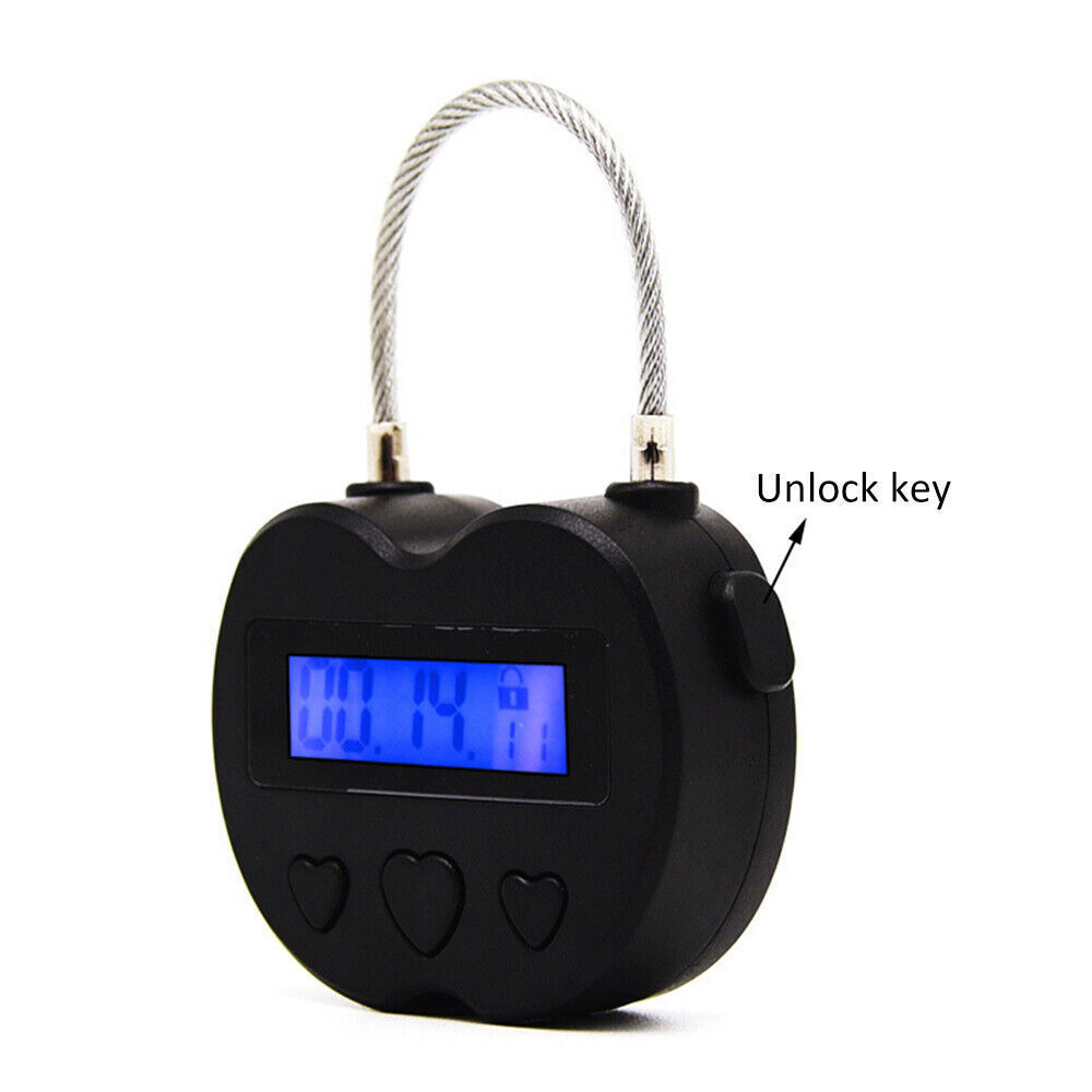 Lcd Display USB Rechargeable Electronic Temporary Timer Padlock Smart ...