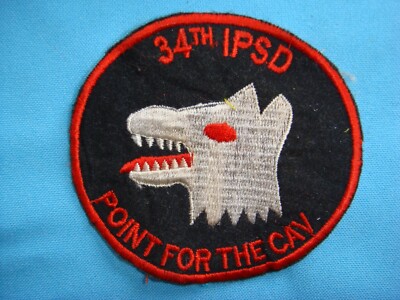 VIETNAM WAR PATCH, US 34th INFANTRY PLATOON SCOUT DOG | eBay