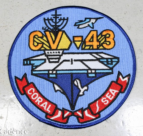US 1980s Modern USN Navy CV-43 USS Coral Sea Aircraft Carrier Ship ...