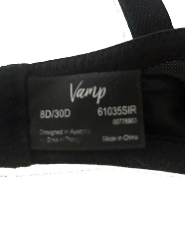 Vamp Satin Lace Crystal Boost Bra Size 8D Purple | eBay