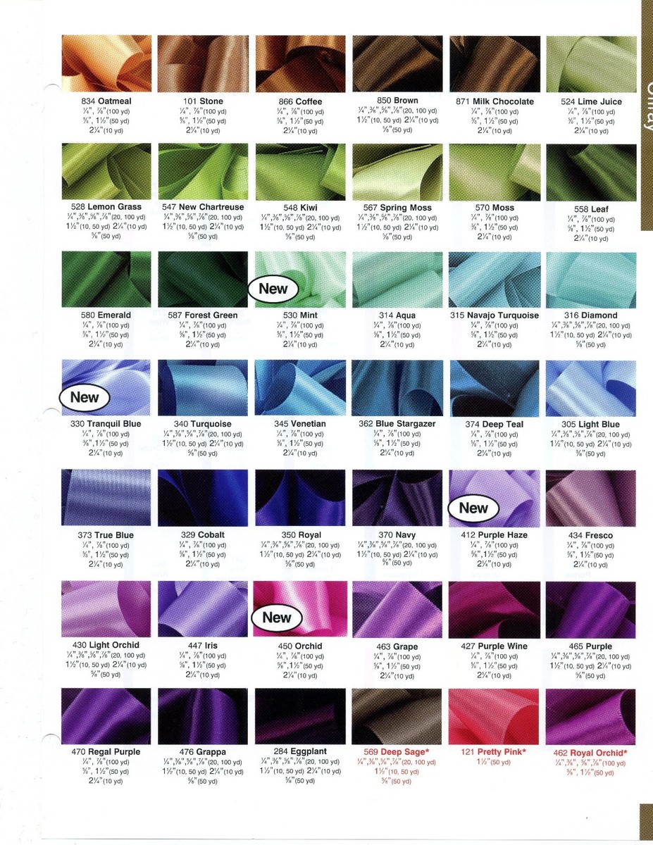 Offray Ribbon Color Chart Profile For Offray Ribbon