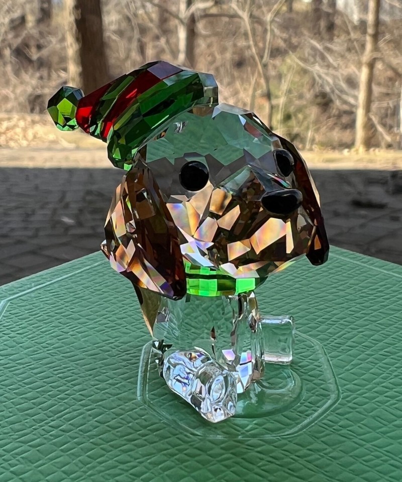 SWAROVSKI Crystal Christmas Holiday Cheers Beagle Figurine #5625856 New ...