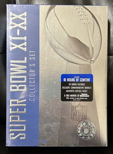 DVD: NFL SUPER BOWL XI - XX COLLECTOR'S SET 5 Discs Brand New Sealed ...