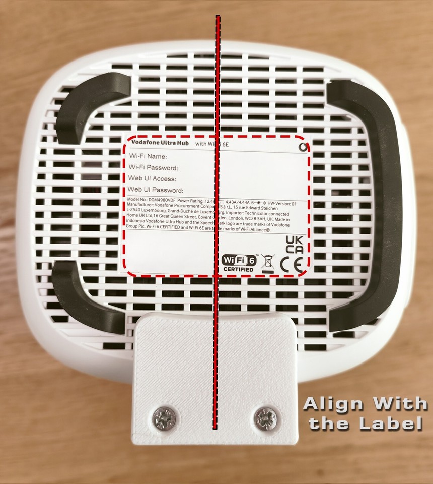 Vodafone Ultra Hub Home Broadband WiFi Router Wall Mount Brackets | eBay UK