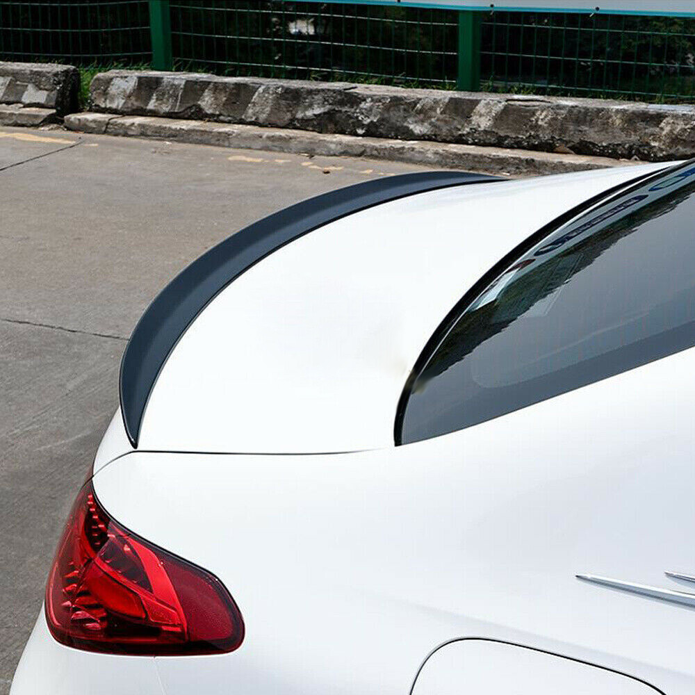 SPOILER POSTERIORE COFANO MERCEDES CLASSE C W206 BERLINA LOOK AMG NERO ...