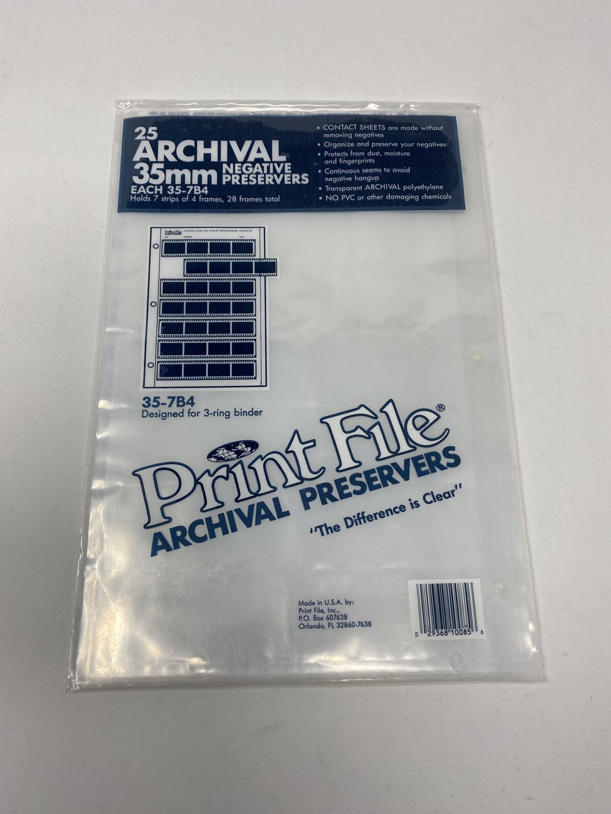 Negative Sleeves Printfile 35mm Negative Storage Pages 35-7BXW 100 ...