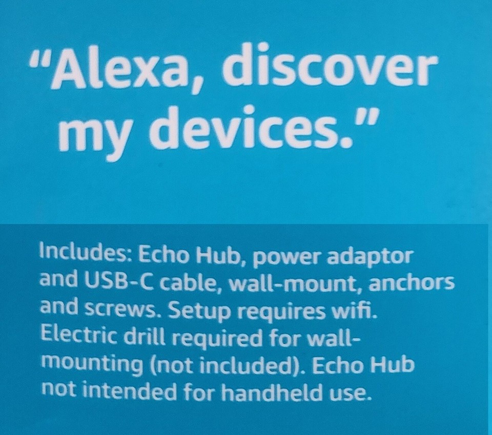 Amazon Echo Hub (White) 8" Smart Home Hub with Alexa | eBay