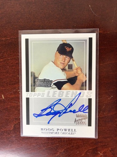 2003 TEAM TOPPS LEGENDS BOOG POWELL ON-CARD AUTOGRAPH - ORIOLES | eBay