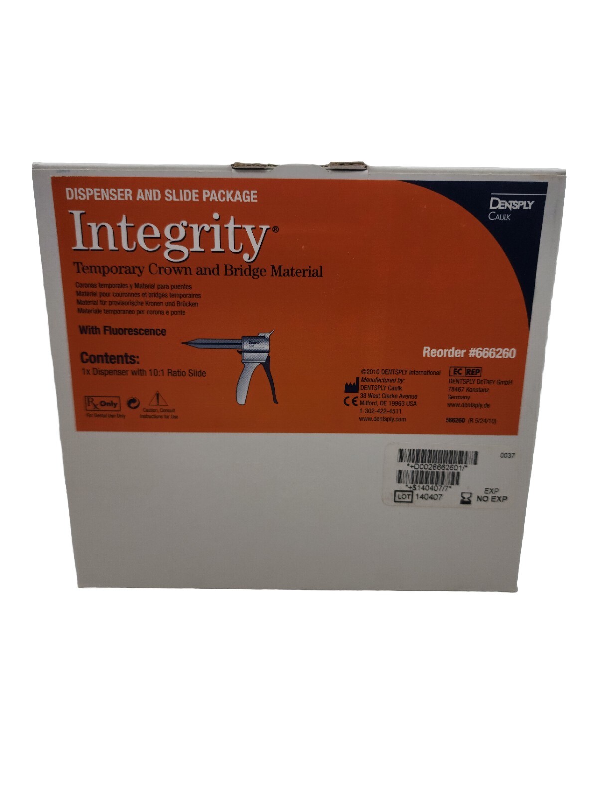 Dentsply Integrity Temp Crown and Bridge Dispenser 666260 10:1 | eBay
