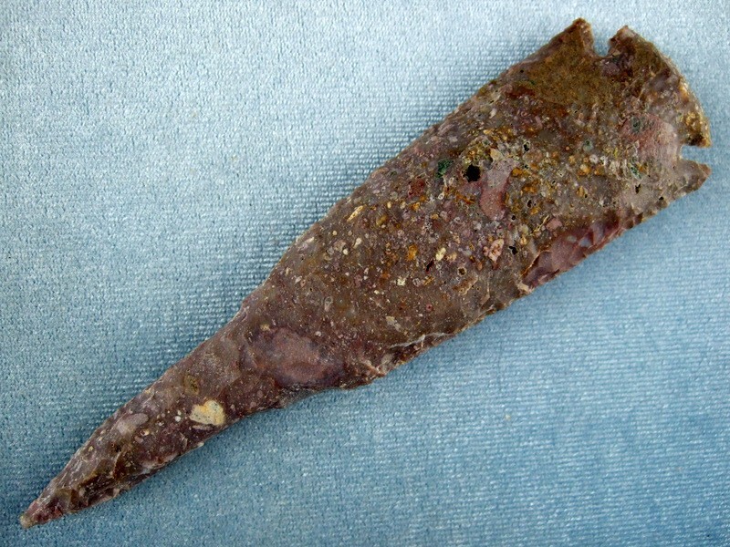 Fine Old Authentic 5 1/4 Kirk Corner Notched Point with COA Arrowhead ...