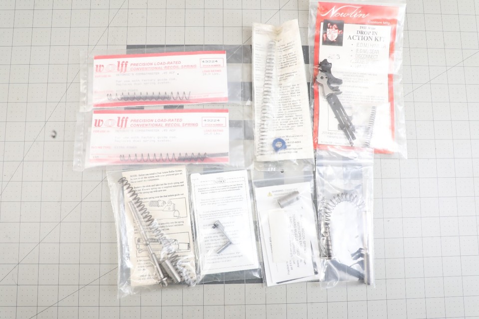 Colt Government Model 1911 Parts Lot, Many Kings: Springs, Guide Rods ...