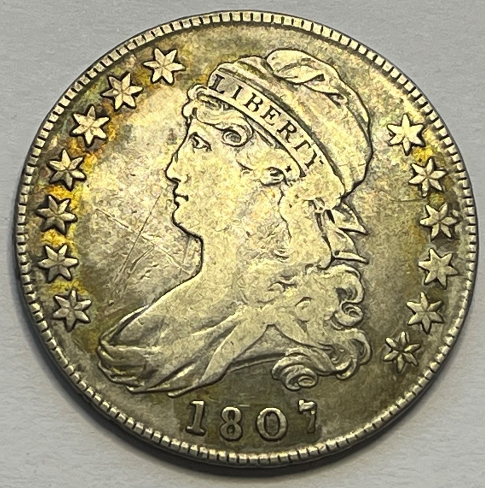 1807 Capped Bust Half Dollar - Better Date Circulated 50C piece | eBay