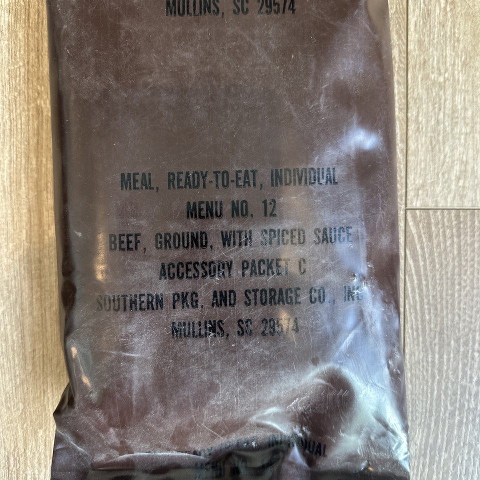 Unopened! U.S. Military 1980s MRE Brown Bag Lot Of 3* | eBay