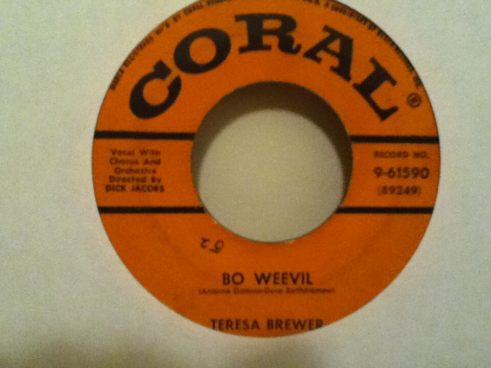 TERESA BREWER 7" VINYL SINGLE , A TEAR FELL / BO WEEVIL | eBay
