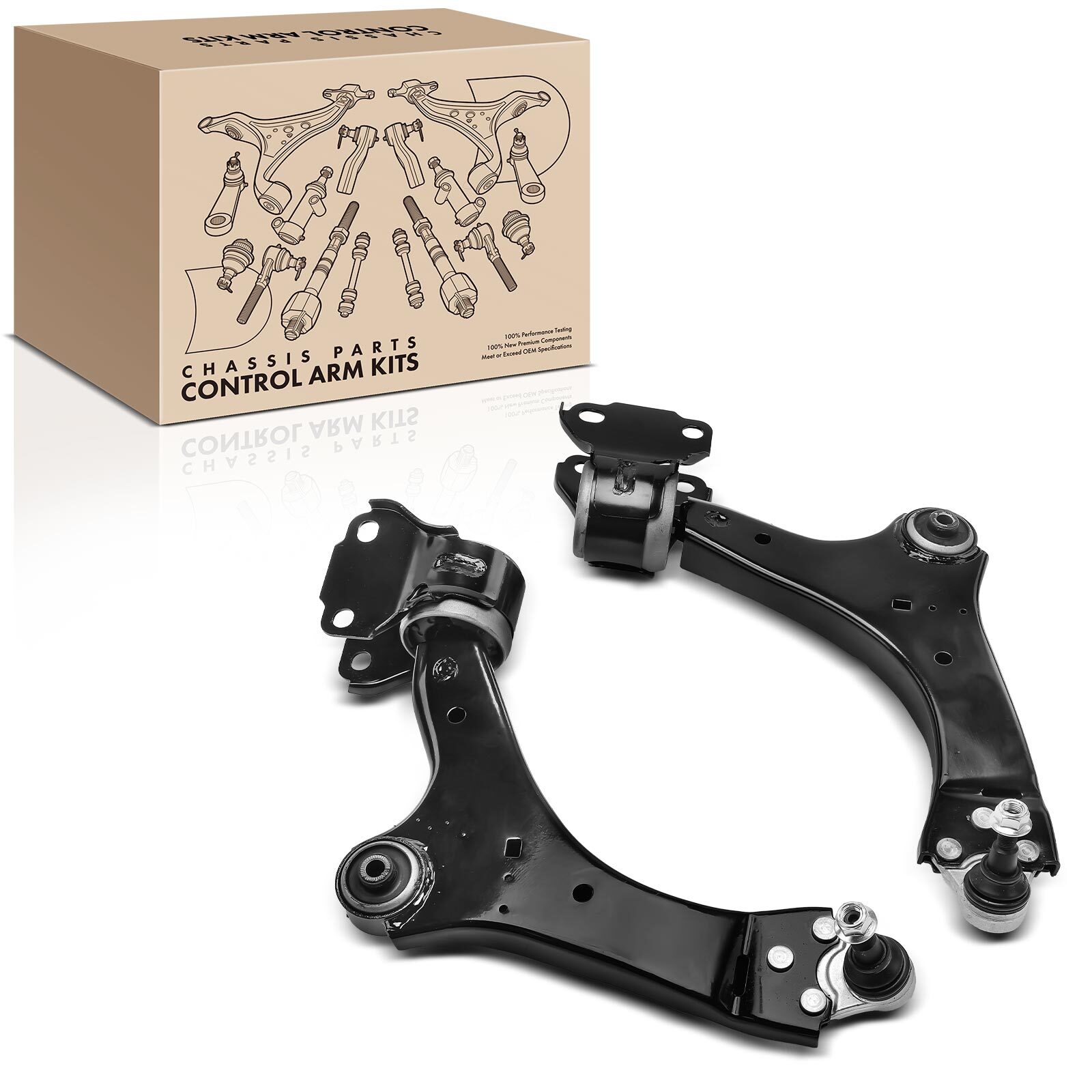 2Pcs Front Lower Control Arm & Ball Joint Assembly for Land Rover LR2 ...