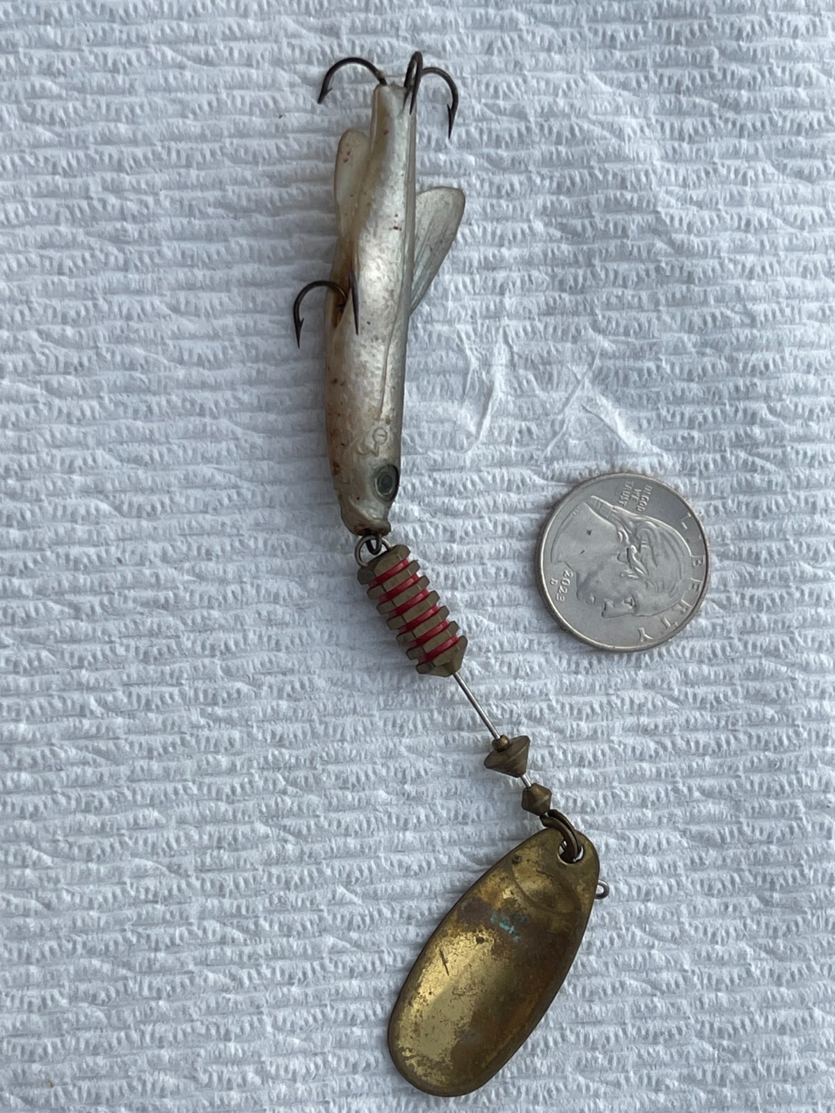 MEPPS Comet 4 Minnow Spinner Lure Treble Hooks Made in France | eBay