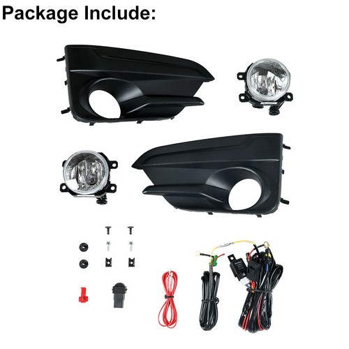 2017-2019 For Subaru Impreza Fog Lights Driving Lamps Wiring Switch Kit ...