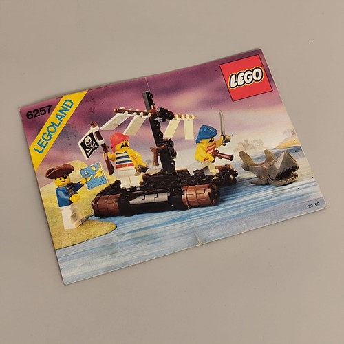 Lego Manual Pirates Castaway's Raft 6257 1989 | eBay