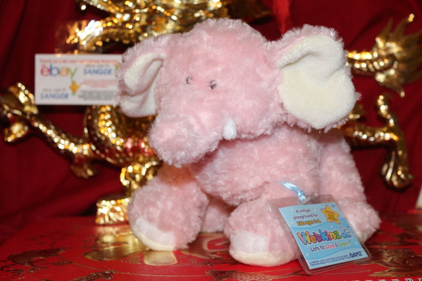 WEBKINZ JR. SMALL ELEPHANT.COMES WITH SEALED/UNUSED CODE/TAG.NICE GIFT ...