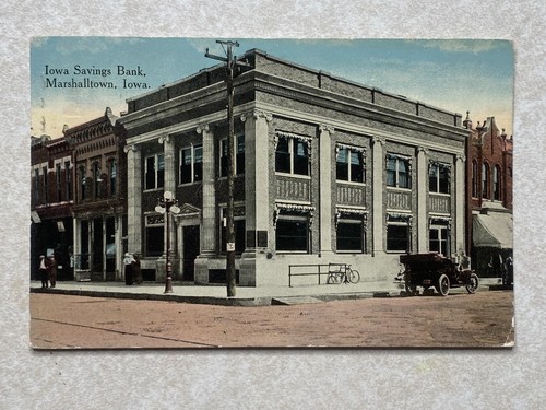 G1656 Postcard Iowa Savings Bank Marshalltown IA Iowa | eBay