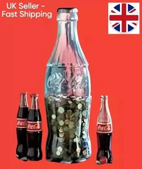 2FT Giant Coca Cola Money Bottle Plastic Bottle Saving Coin Piggy Bank ...