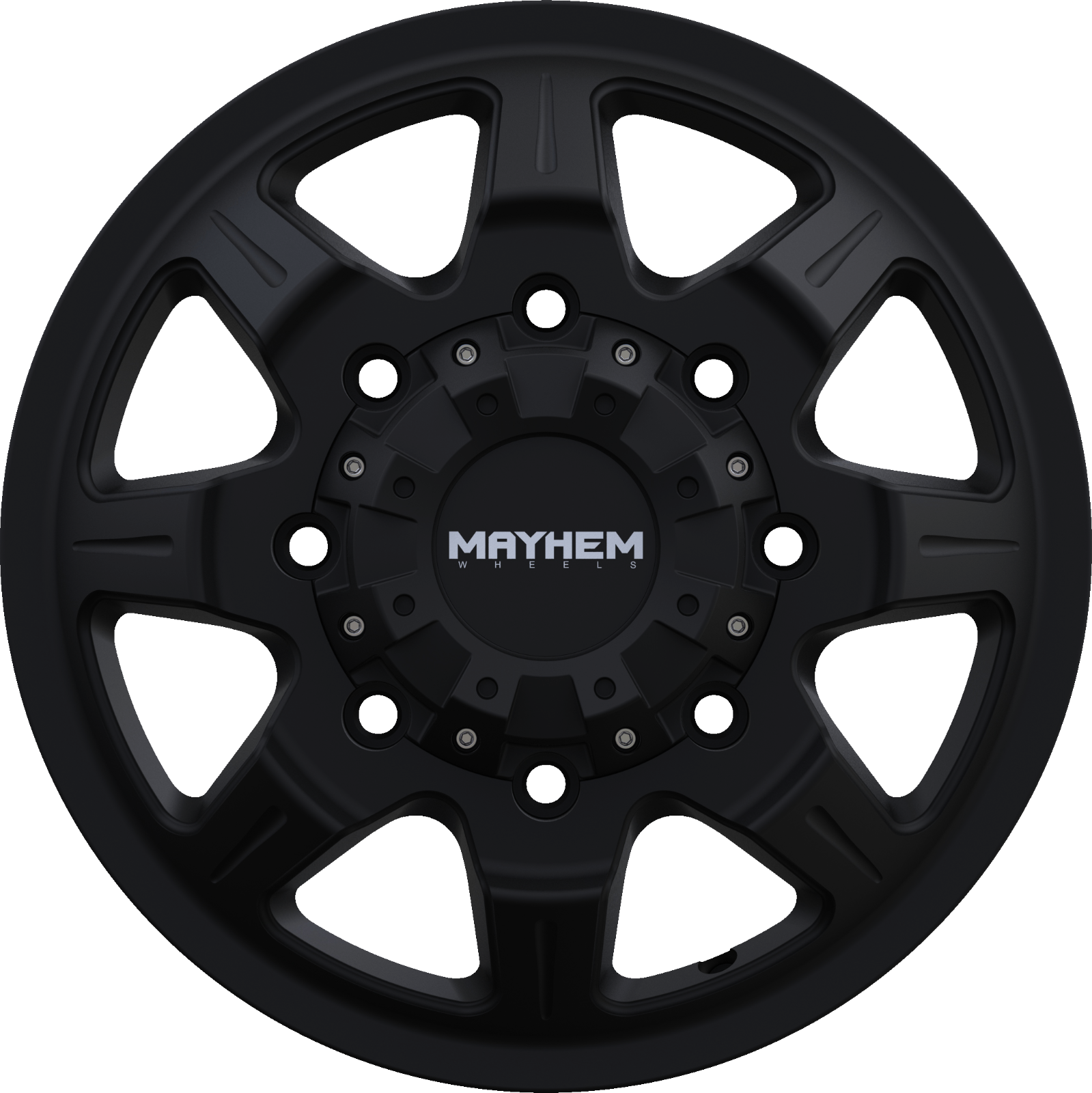 Mayhem Monstir 8101 17x6.5 Gloss Black Dually Wheels 8x165.1 +134mm ...