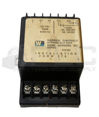 WARRICK CONTROLS 27A1E0 LIQUID LEVEL CONTROL 120VAC 50/60HZ 8A | eBay