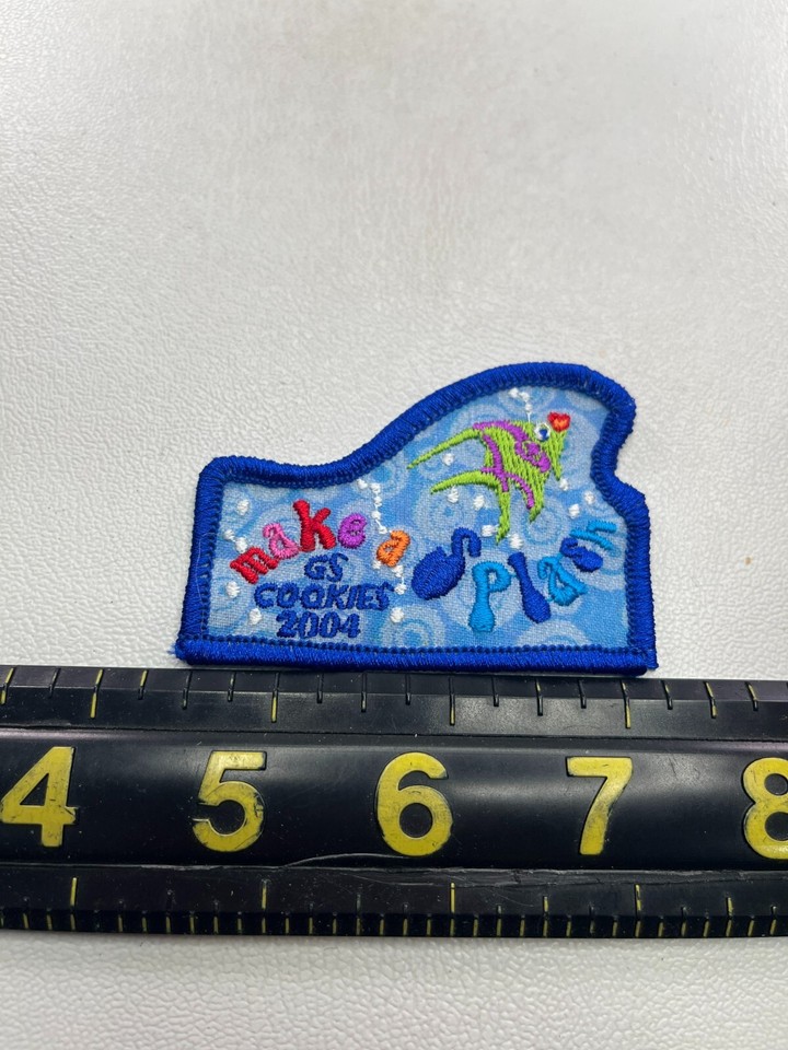 MAKE A SPLASH GIRL SCOUT COOKIES 2004 Patch K045 | eBay
