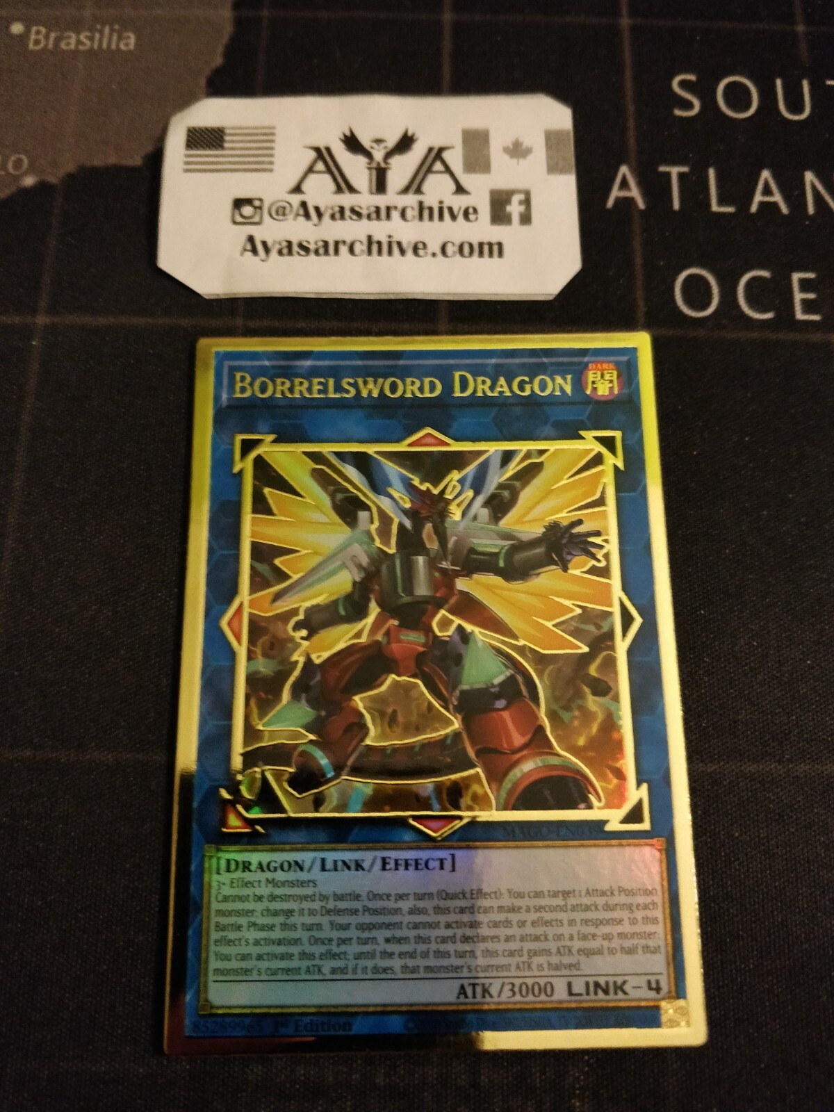 Borrelsword Dragon (Alternate Art) - MAGO-EN039 - Premium Gold Rare - 1st Editio | eBay