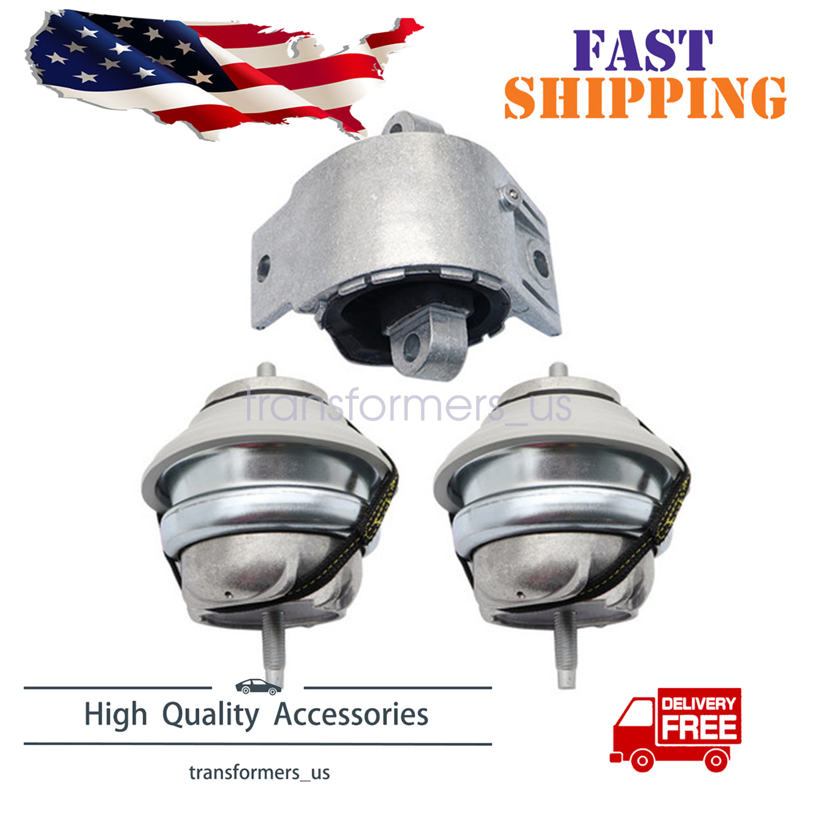 3X Engine Motor Mount Trans L+R C2D16622 C2D38505 For Jaguar XF XJ 3.0L ...