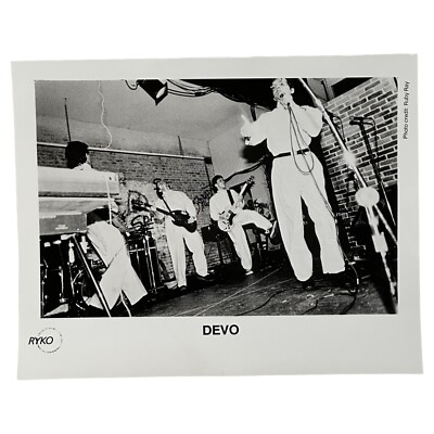 DEVO Punk Band Ryko Records B&W 8"x10" Publicity Press Promo Photo Rare ...