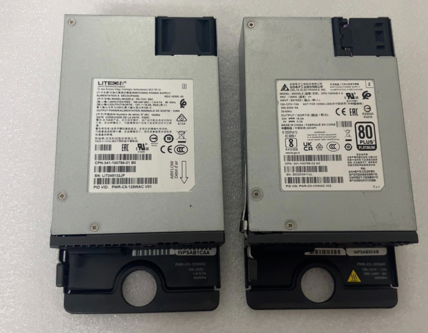 1PC Used Cisco PWR-C5-125WAC Power Supply Genuine VIA Fedex P1 | eBay