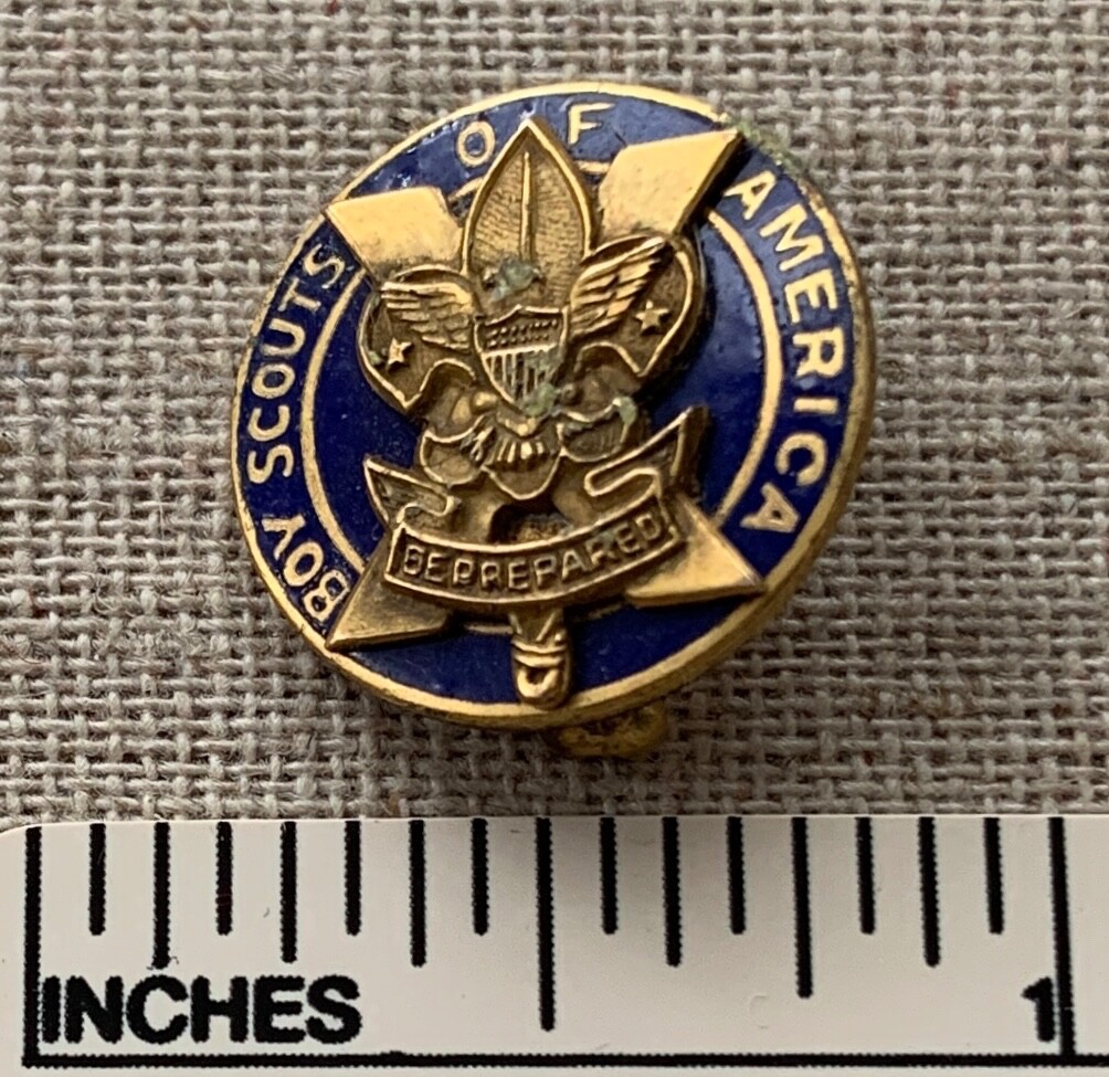 Vintage 10 YEAR VETERAN Boy Scouts of America Uniform Badge PIN BSA ...