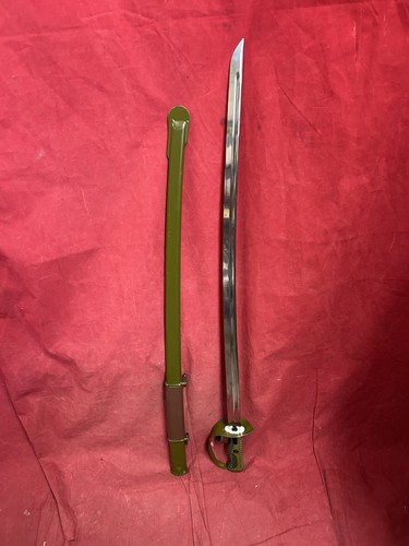 Saber Cavalry Officer's Sword Stainless Steel Blade Metal Sheath | eBay