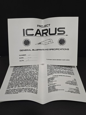 Planet of the Apes POTA~ Project ICARUS Blueprints & Specs~ Kennedy ...