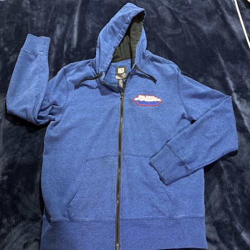 EUC Full Zip Blue OP Phish Logo Iron On Patch Hoodie Size Large | eBay