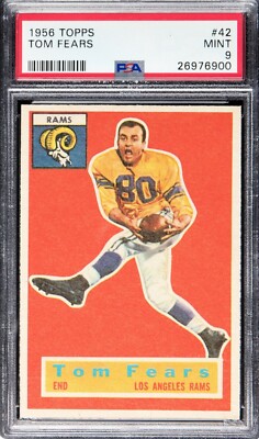 1956 Topps #42 Tom Fears PSA 9 | eBay