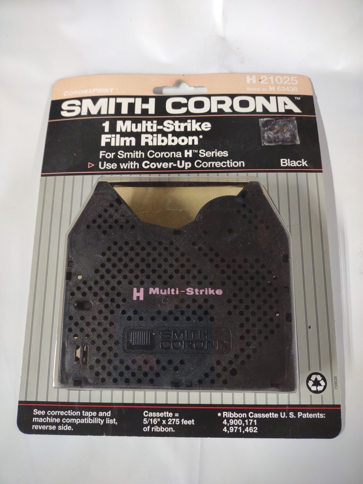 Smith Corona Multi Strike 5/16" Film Ribbon Blk H Series Typewriter 21025 63438 | eBay