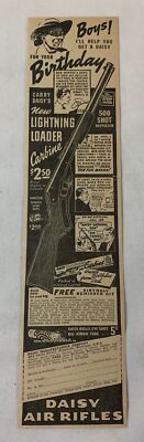 1940 Daisy bb gun magazine ad ~ NEW LIGHTNING LOADER ~ 2.5x10.5 inches ...