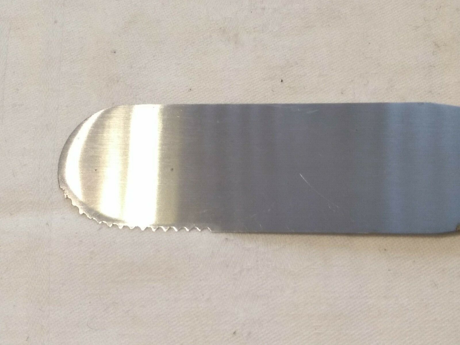 Lamson-Sharp Pro 34186 Spatula W/ Wood Handle Partial Serrated 6.25" | eBay