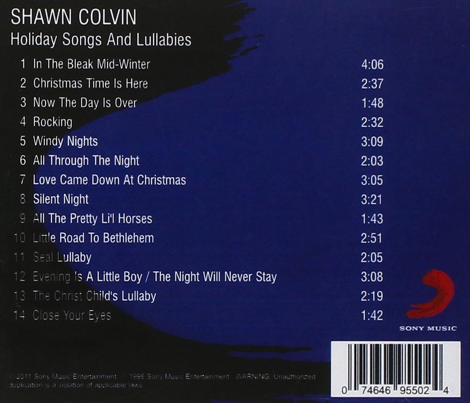 Shawn Colvin HOLIDAY SONGS AND LULLABIES (CD) 74646955024 | eBay