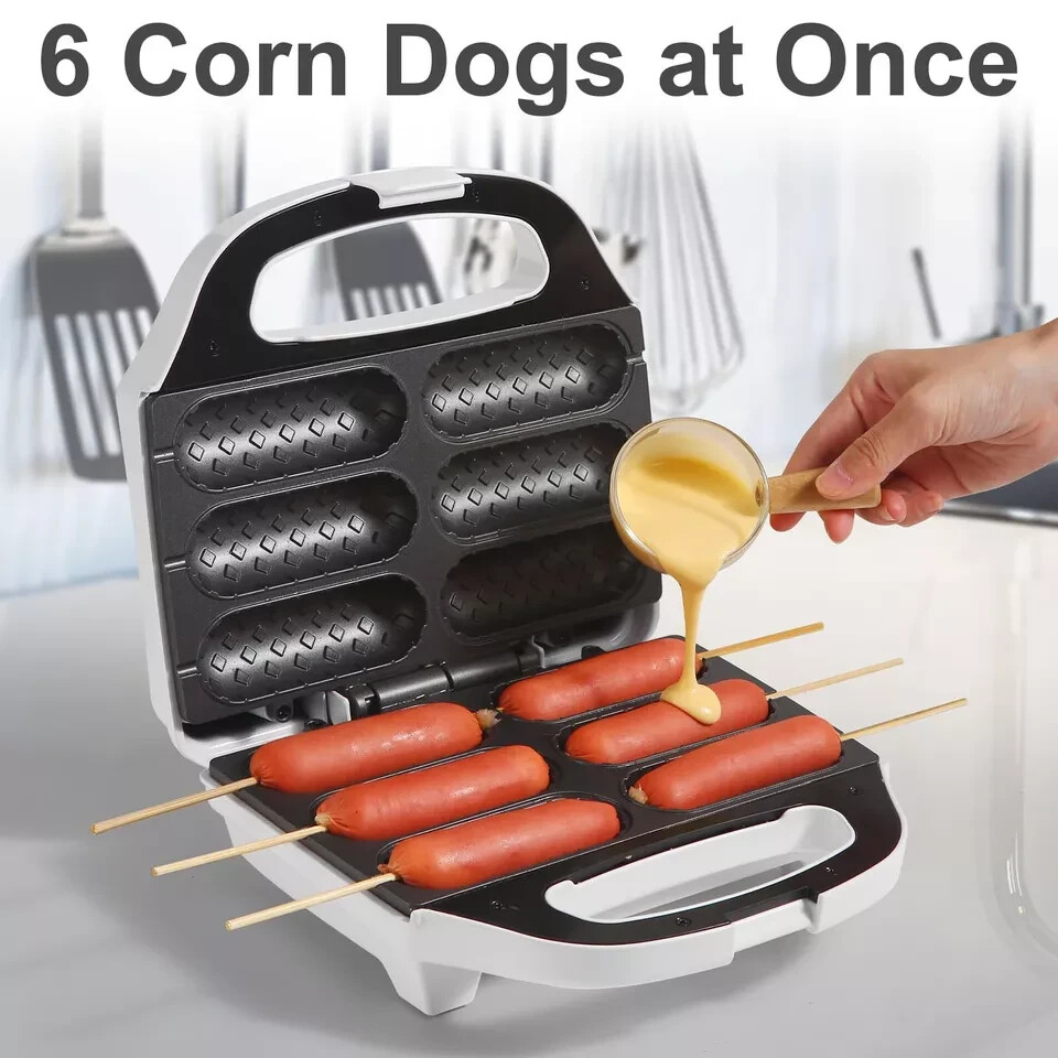 Corn Dog Waffle Maker Hot Dog Waffle Machine With Nonstick Coating Plate Hot Dog | eBay