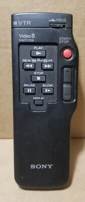 Genuine SONY RMT-706 Remote Control for Handycam Digital 8 Hi8 Video ...
