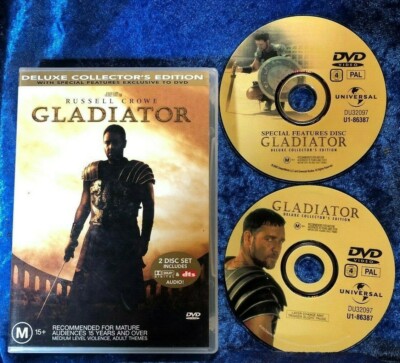 Gladiator Deluxe Collectors Edition 2 Disc Region 4 DVD Free Postage | eBay