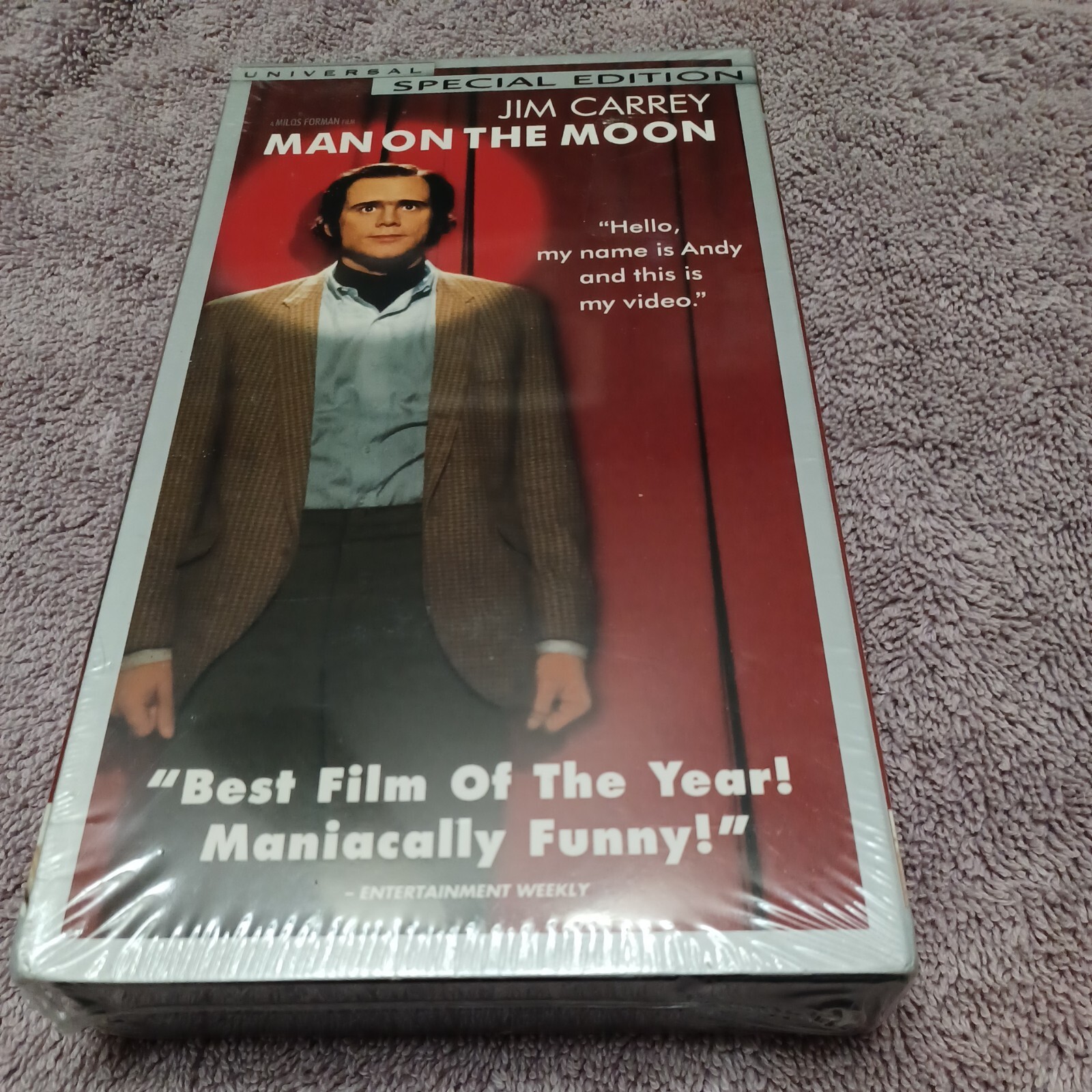 Man on The Moon Special Edition Jim Carrey Universal 2000 VHS Movie ...